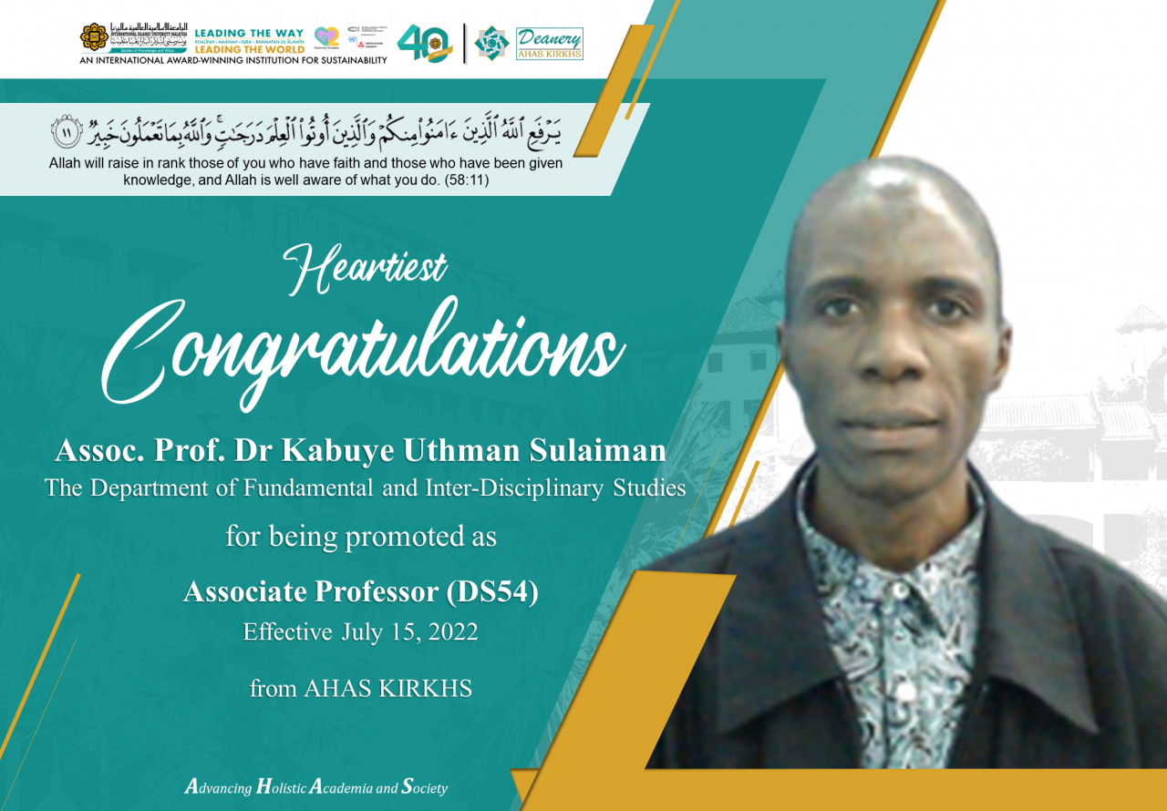 Assoc Prof. Dr Kabuye Uthman Sulaiman – ABDULHAMID ABUSULAYMAN ...