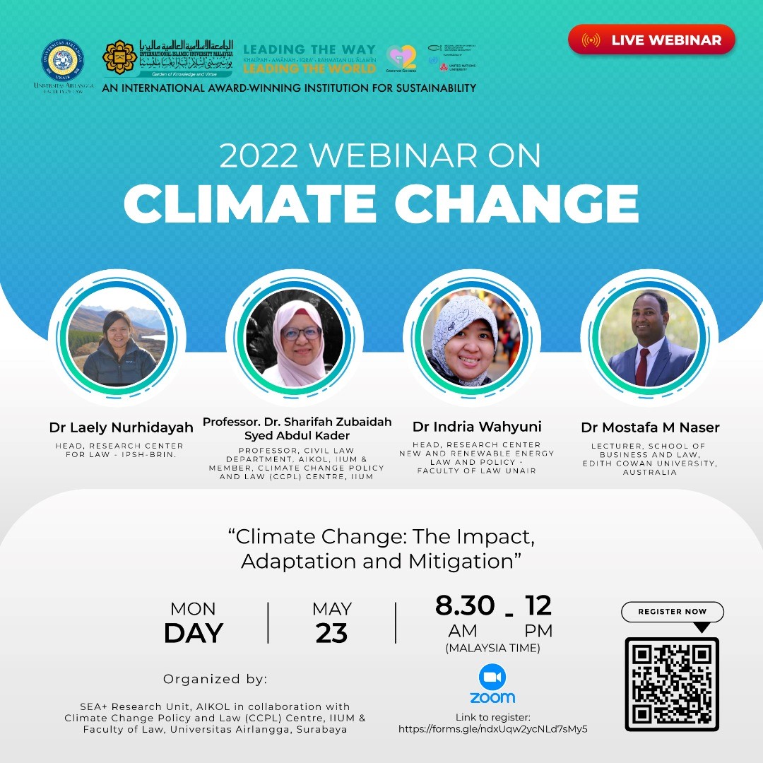 CLIMATE CHANGE IS REAL AND IT IS INCUMBENT UPON US TO RECOGNISE ITS ...