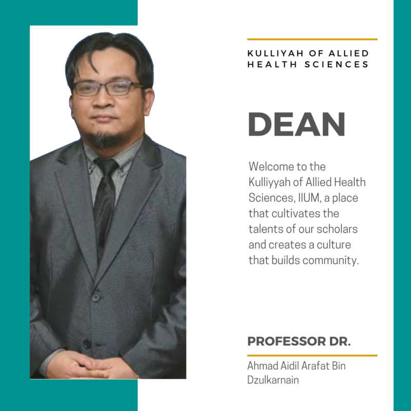 Message from the Dean – Kulliyyah of Allied Health Sciences