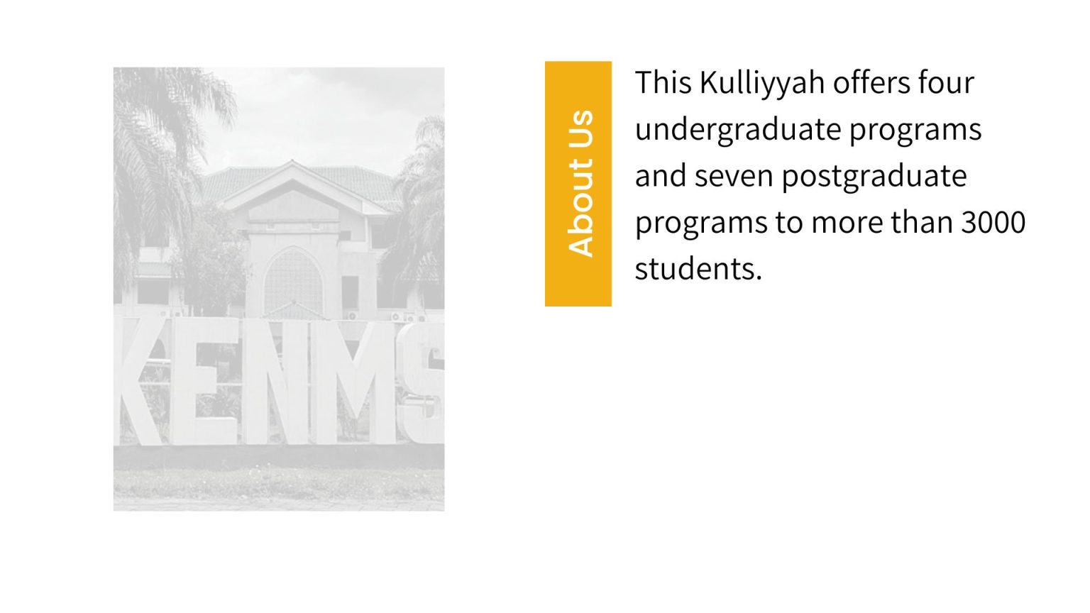 VALUES – Kulliyyah of Economics and Management Sciences
