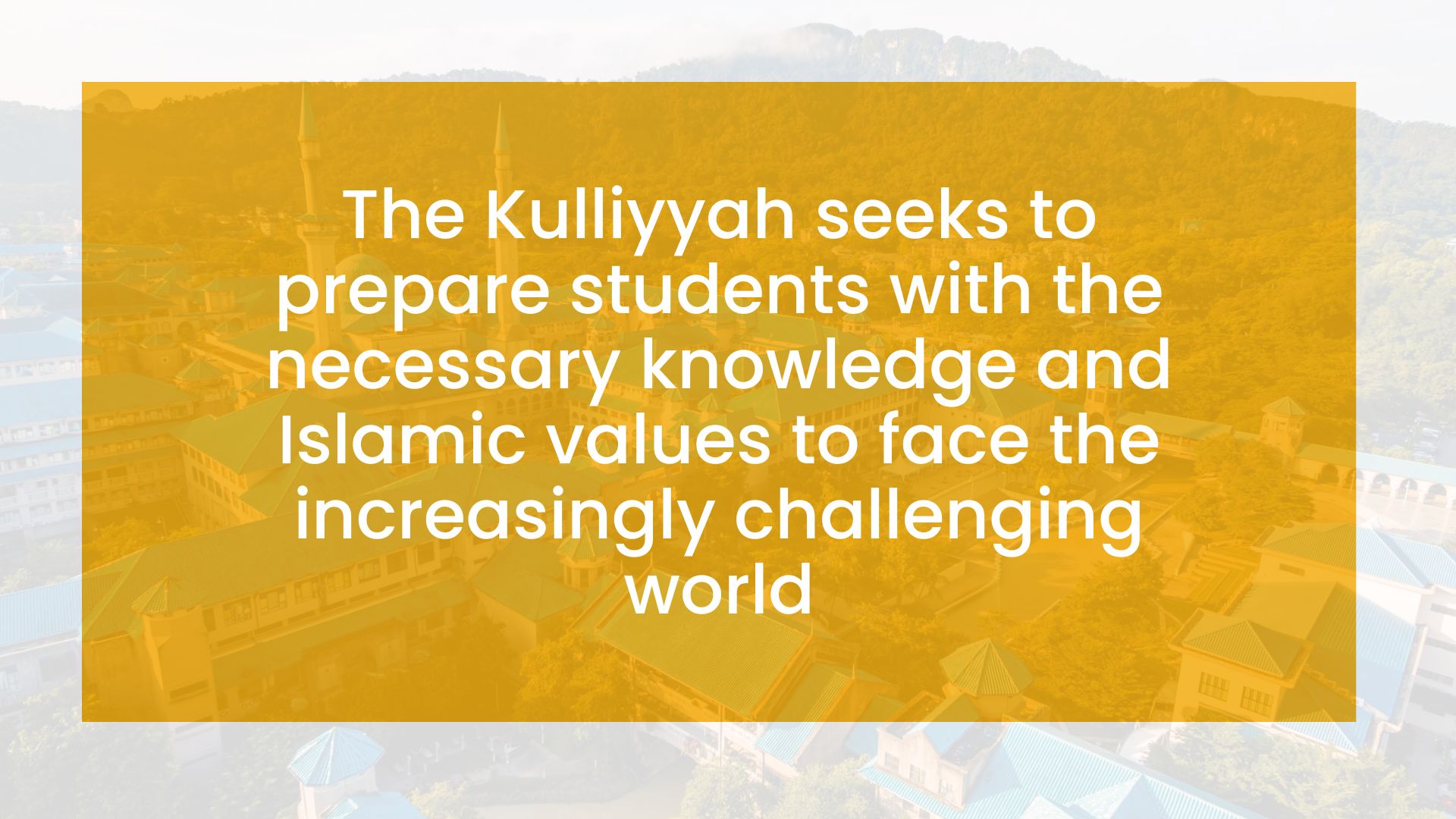 VALUES – Kulliyyah of Economics and Management Sciences