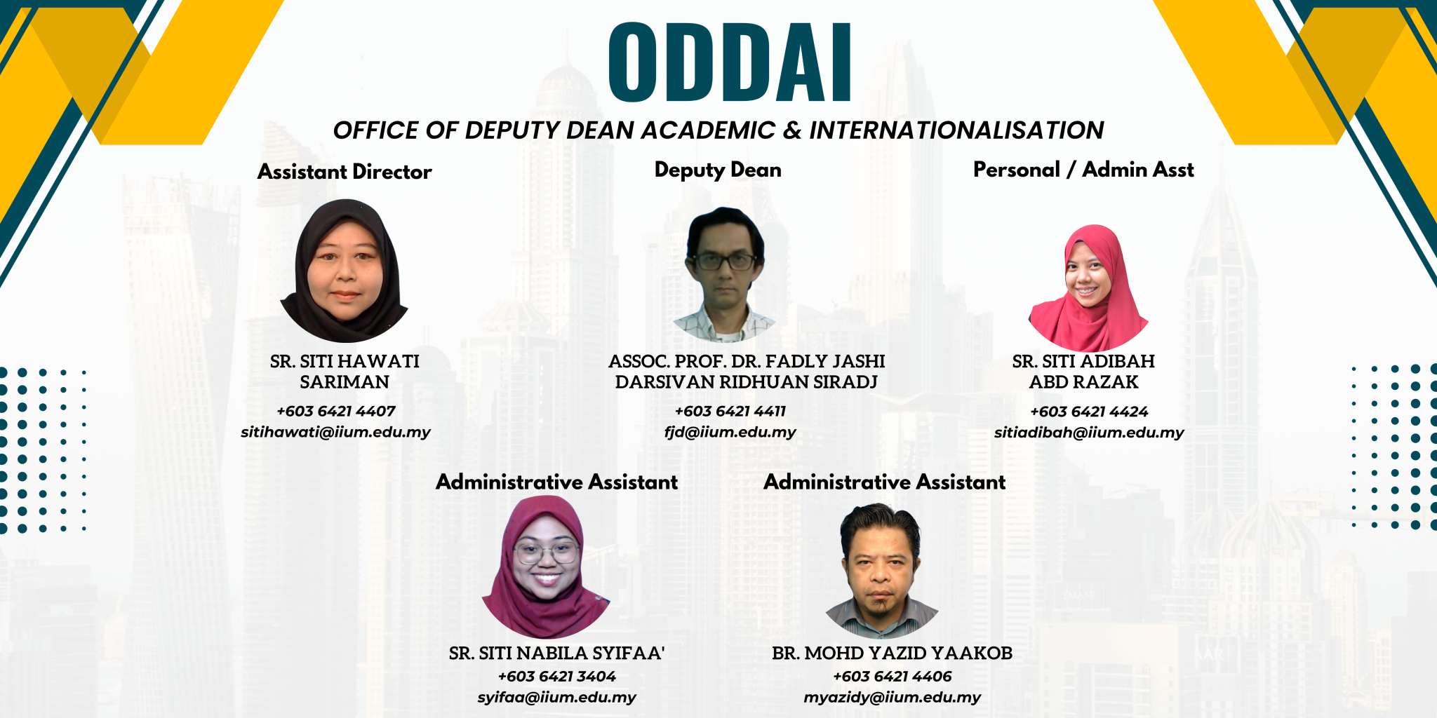 ACADEMIC AND INTERNATIONALISATION – Kulliyyah of Engineering