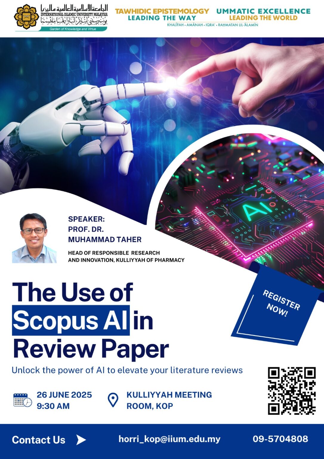 Workshop on “The Use of Scopus AI in Review Paper” – Kulliyyah of Pharmacy